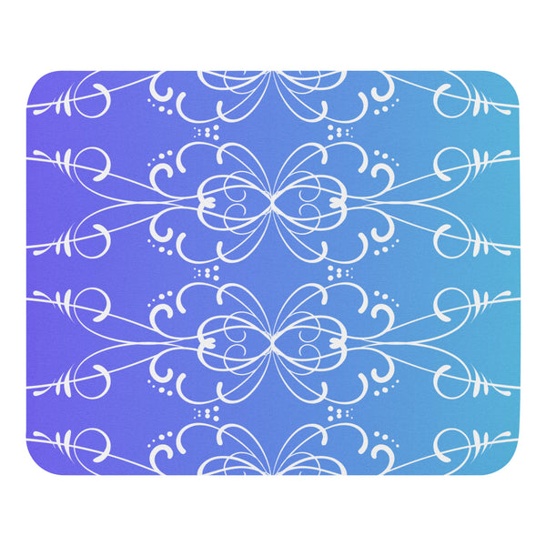 Simple Swirl Purple Blue Gradient Mouse Pad 8.7″ × 7.1″ – My Oh ...