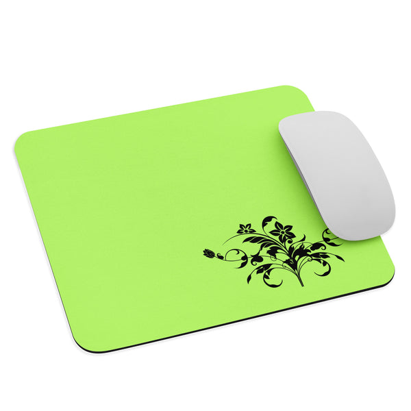 Floral Filigree Bouquet Design Green Mouse Pad 8.7″ × 7.1″ – My Oh ...